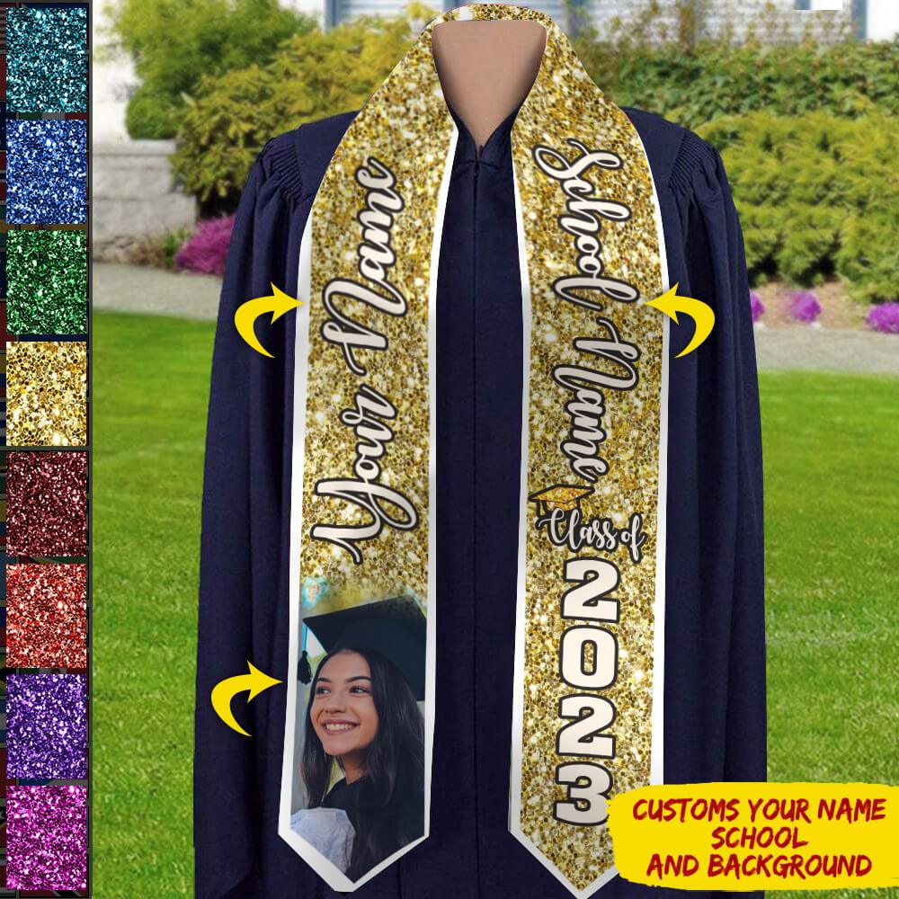 Custom Name School Name Class of 2023 Stoles Sash, Graduation Gift ...
